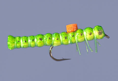 Whitlock's Bright Spot Green Inchworm | Dave Whitlock Trout Flies ...